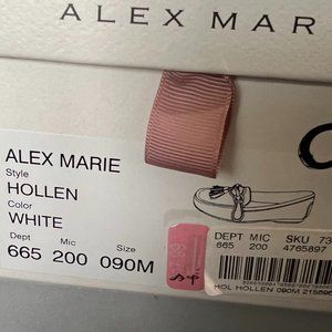 Alex Marie | Shoes | Alex Marie White Leather Penny Loafers | Poshmark